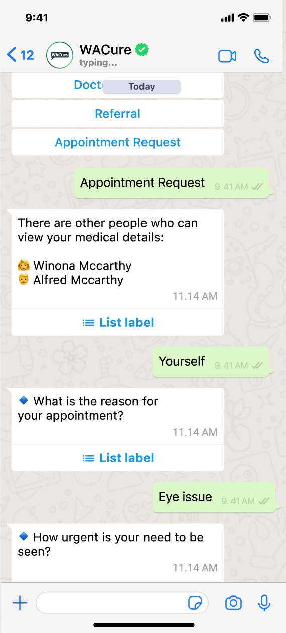 WACure - Connect to Cure